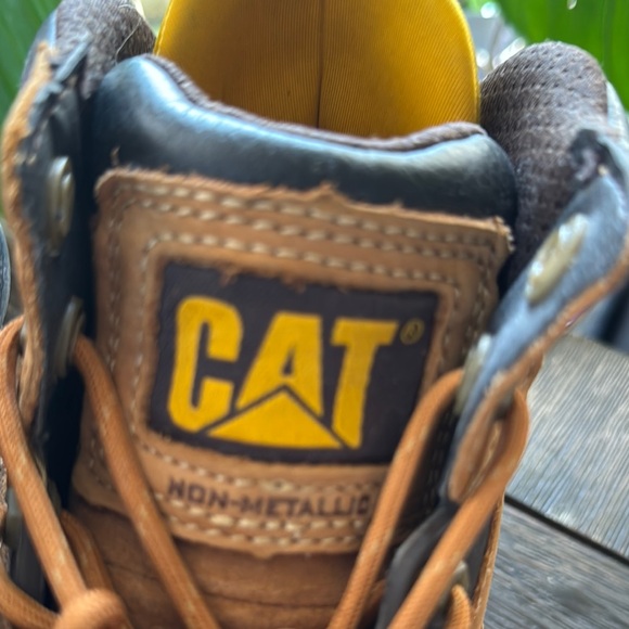 Caterpillar | Shoes | Caterpillar Tan And Black Work Boots | Poshmark